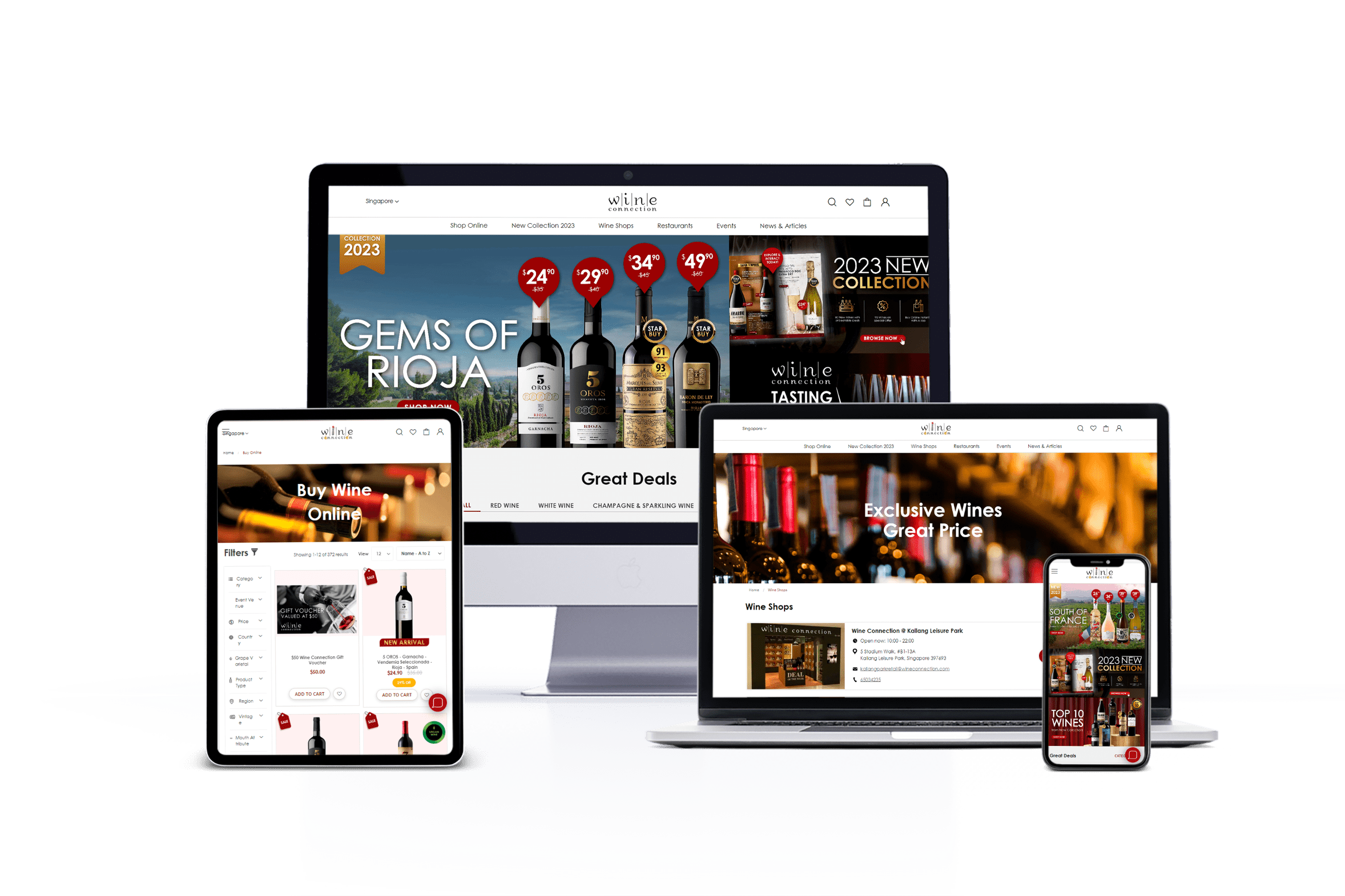 Developed a multisite eCommerce solution for Wine Connection with Adobe ...